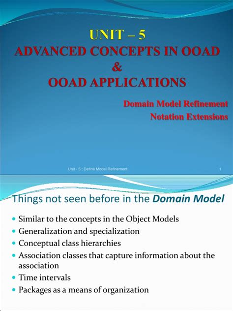 domain model refinement pdf inheritance object oriented