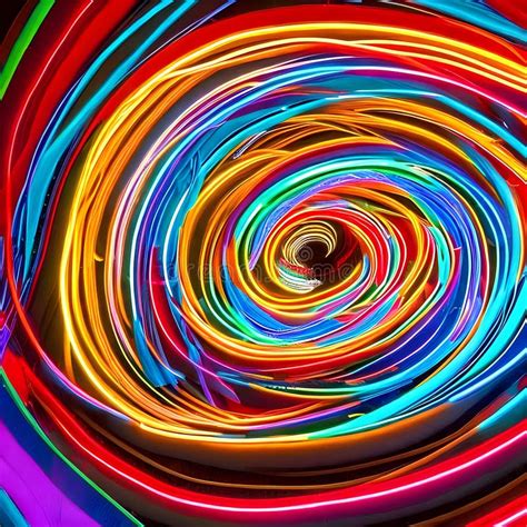1152 Glowing Neon Lights A Mesmerizing And Vibrant Background