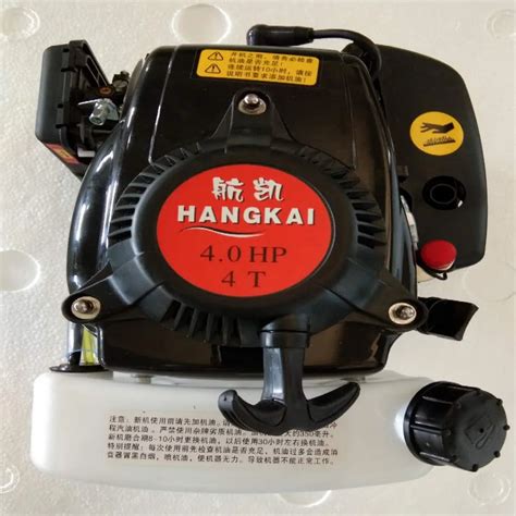 Hangkai 4 스트로크 공랭식 선외 패들 모터 단일 엔진 헤드 및 클러치 36hp 40hp