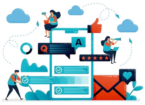 Premium Vector Q A Or Question And Answer To Users To Get Feedback Concept Illustration