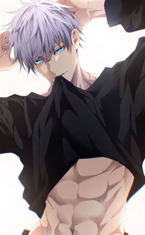 Pin By — Mal On Ch — Satoru Gojo Handsome Anime Guys Anime Guys