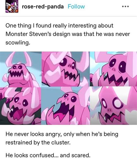 Interesting Designs Of Monster Steven Steven Universe