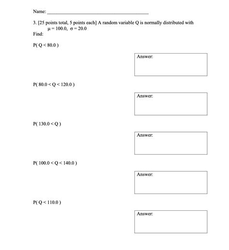 Solved 25 ﻿points Total 5 ﻿points Each ﻿a Random Variable
