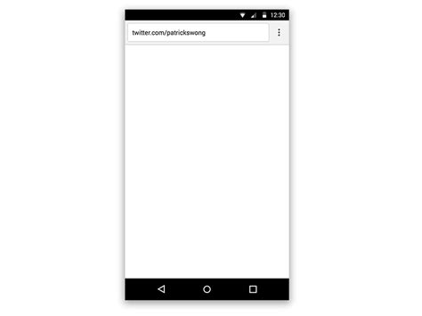 android material design chrome web browser sketch freebie download