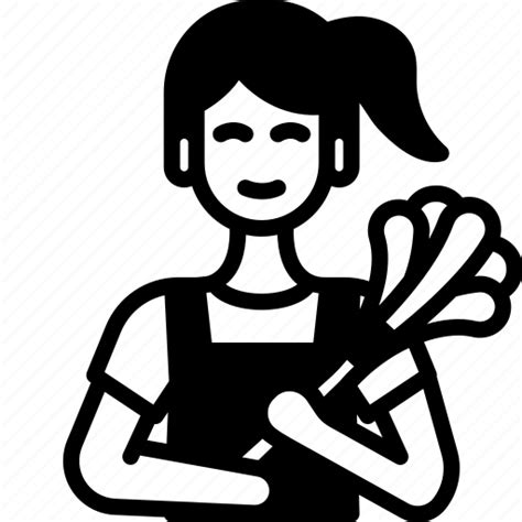 Cleaning Series Women Hygiene Cleaner Service House Icon Download On Iconfinder