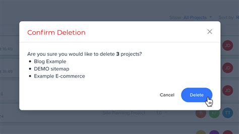 Delete A Project From Your Account Slickplan