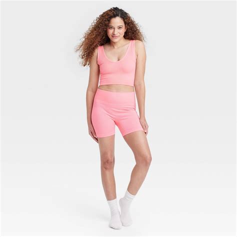 Case Of 9 Womens Ribbed Seamless Reversible Tank Top Colsie™ Pink May Varies Size