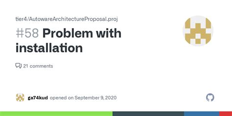 Problem With Installation Issue Tier AutowareArchitectureProposal Proj GitHub