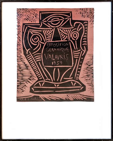 Pablo Picasso Exposition Céramique Vallauris 1959 Mutualart