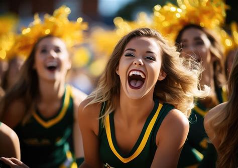 Premium Ai Image Cheerleading
