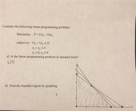 solved consider the following linear programming problem