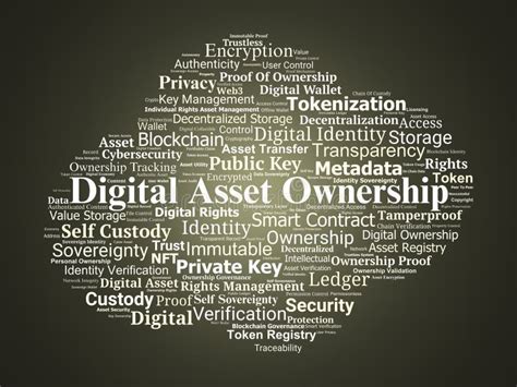 Digital Asset Ownership Word Cloud Core Concepts In Web3 Security And