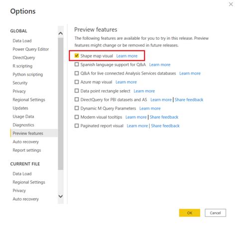 Use Shape Maps In Power Bi Desktop Preview Power Bi Microsoft Learn
