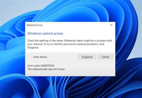 How To Fix Error Code 0x80070035 The Network Path Was Not Found On