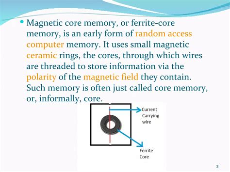 Presentation On Ferrite Core Memory Ppt