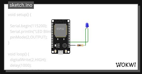 Led Blink Wokwi Esp32 Stm32 Arduino Simulator Led Blink Wokwi Esp32 Stm32 Arduino Simulator