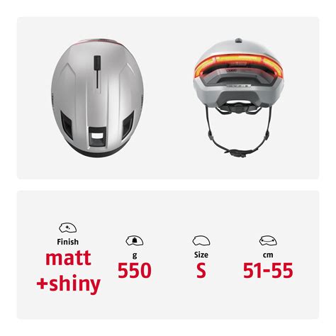 Abus Hyp E Pedelec Fietshelm Gleam Silver Abus Decathlon