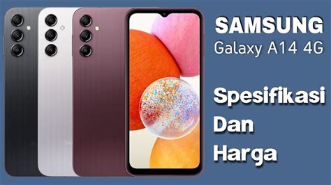 Samsung A14 Samsung Galaxy A14 4G Spesifikasi Dan Harga YouTube