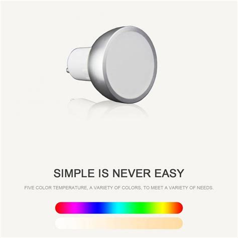 Smart Bulb WiFi GU10 RGBW 5W App Remote LED Dimbar Grandado