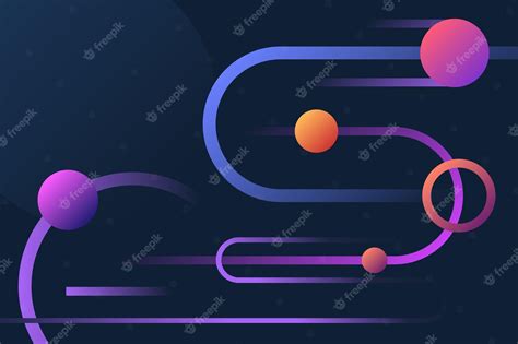 Premium Vector Abstract Geometric Composition With Dynamic Liquid Gradient Twisted Lines And