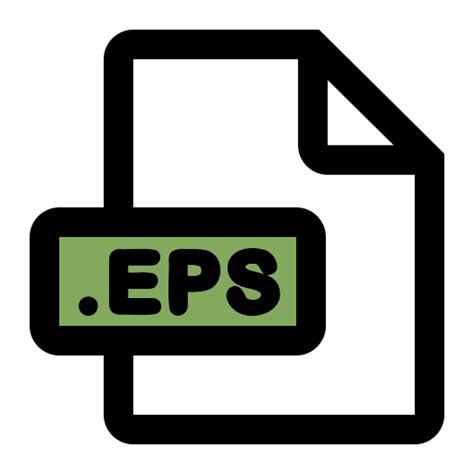 Eps File Format Generic Color Lineal Color Icon