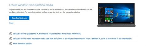 Cara Download File ISO Windows 10 Original Gratis Resmi Microsoft