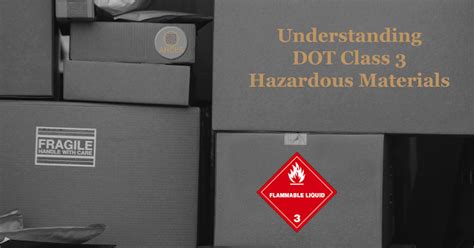 Understanding Dot Class 3 Hazardous Materials Flammable Liquids Understanding Dot Class 3 Hazardous Materials Flammable Liquids