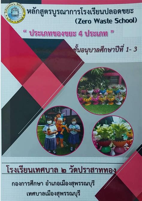 หลักสูตรบูรณาการโรงเรียนปลอดขยะ อนุบาล 1 3 โรงเรียนเทศบาล๒วัดปราสาททอง หน้าหนังสือ 1 198