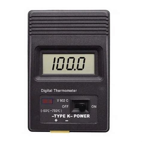 Cell Plastic Digital LCD Thermometer V C K Type Thermocouple Probe For Industrial At