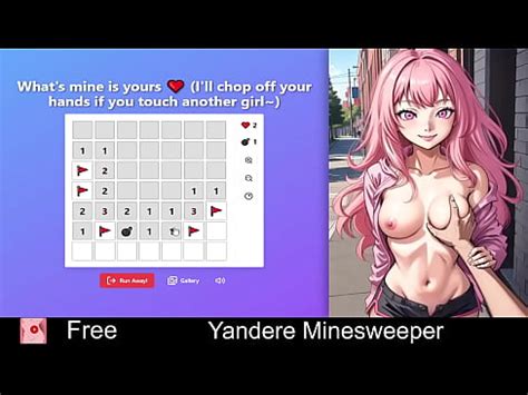 Yandere Minesweeper Free Game Itchio Puzzle Adult Eroge Erotic Hentai Horror Minesweeper