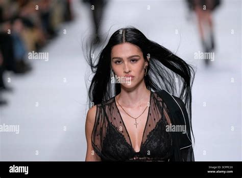 Amelia Gray Hamlin Wears A Creation As Part Of The Dolce And Gabbana Spring Summer 2026 Collection