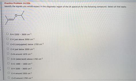 Solved Practice Problem 14 35b Identify The Signals You