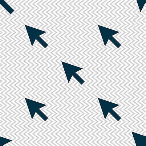 Seamless Geometric Texture Pattern Of Arrow Cursor And Computer Mouse Icon Photo Background And