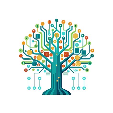 기술 회사의 로고 디자인 터 일러스트레이션 프리미엄 벡터