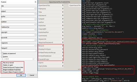 vbscript publish nwd attributes autodesk community