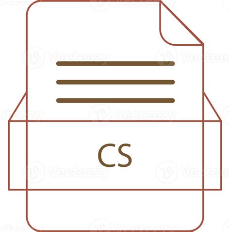 Cs File Icon Black Outline 66499430 Png