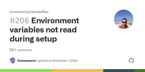 environment variables not read during setup · issue 206 · invoiceninja