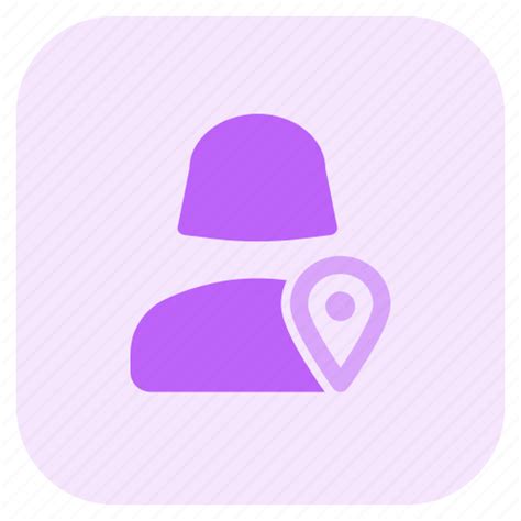 Single Women User Location Pin Icon Download On Iconfinder
