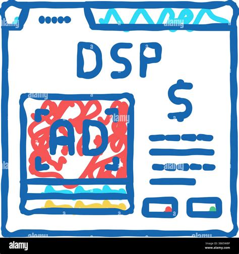 Digital Signal Processor Icon Doodle Illustration Stock Vector Image