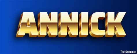 Annick Effet De Texte Et Design De Logos Prénom