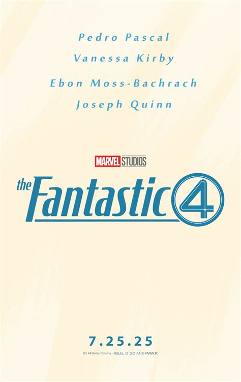 The Fantastic Four Teaser Poster 2025 Cast By Andrewvm On Deviantart