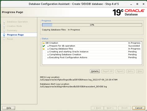 19c database installation