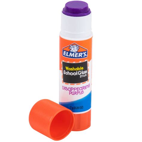 Elmers E543 024 Oz Disappearing Purple School Glue Stick 4pack