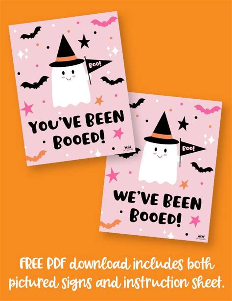 Booed Signs 25 Free Youve And Weve Been Booed Printables