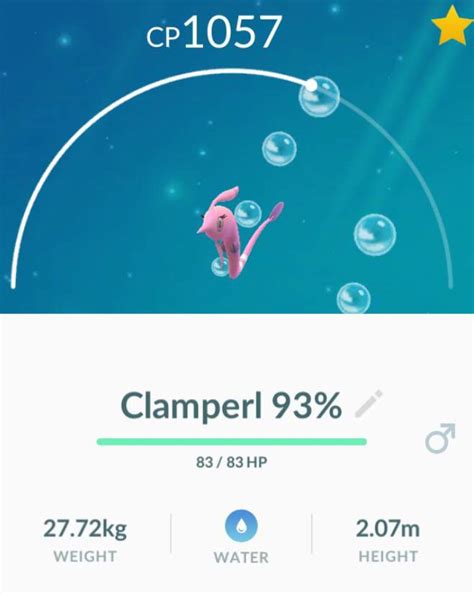 Shiny Clamperl Pokemon Go Amino