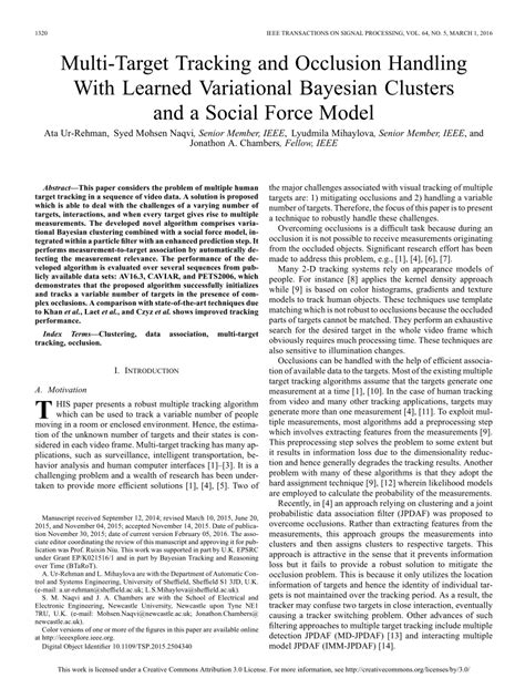Pdf Multi Target Tracking And Occlusion Handling With Learned