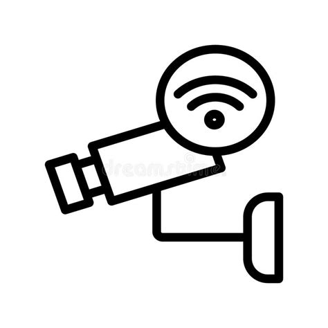 Illustratievectorafbeelding Van Ccctv Pictogram Vector Illustratie