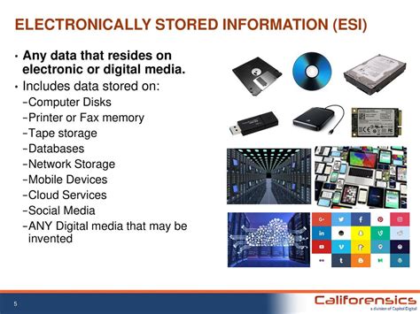 electronically stored information