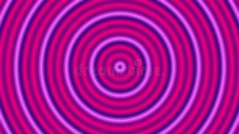 Animated Concentric Circles Optical Illusion Effect Background Stock