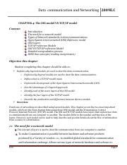 Chapter 4 TCP Ip Vs OSI Reference Model Pdf Data Communication And Networking 2009E C CHAPTER